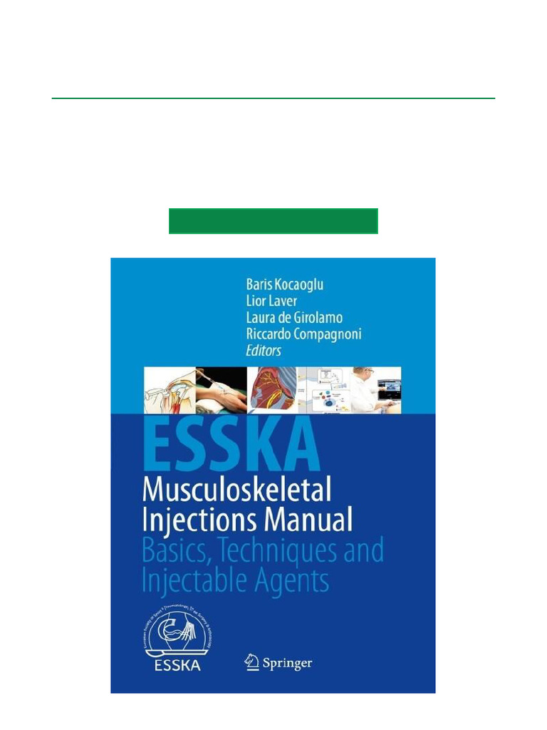 Musculoskeletal Injections Guide | PDF | Injection (Medicine ...