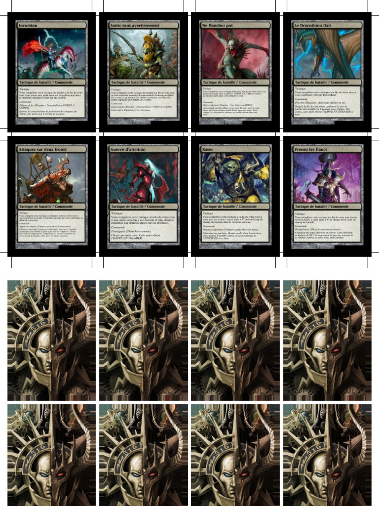 Tactics Deck FR Deck R1.1 DUPLEX A4 Poker | PDF