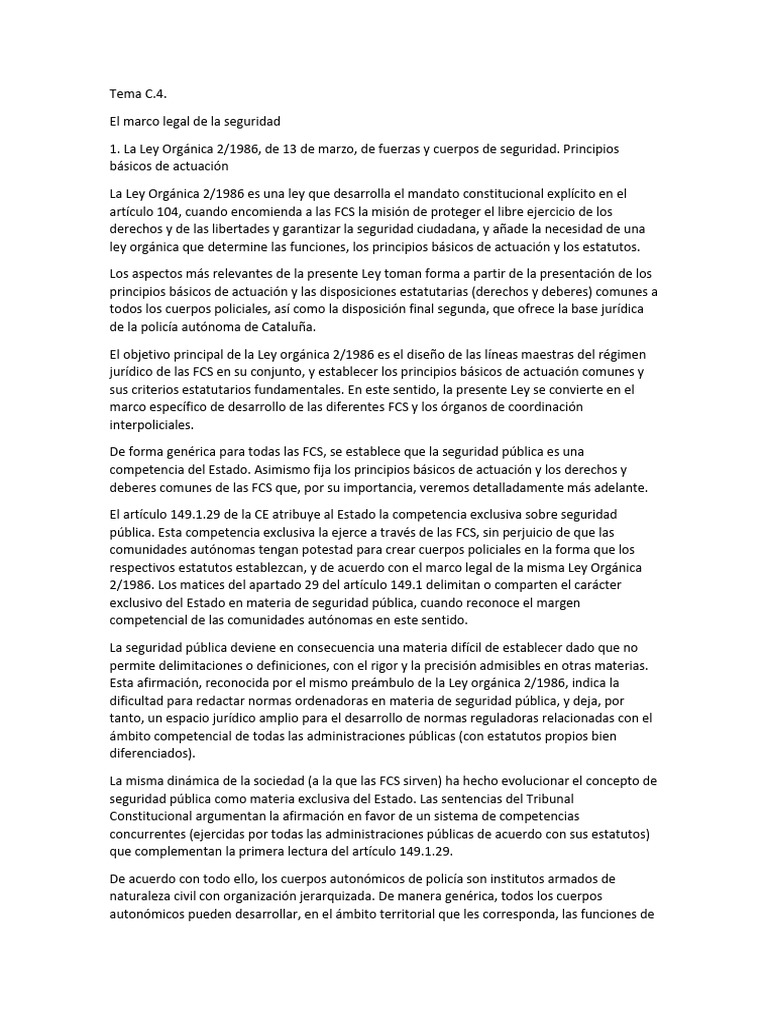 Tema C4 | PDF | Policía | Gobierno