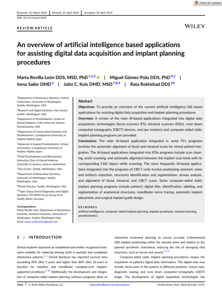An Overview of Artificial Intelligence Based Applications For Assisting Digital Data Acquisition ...