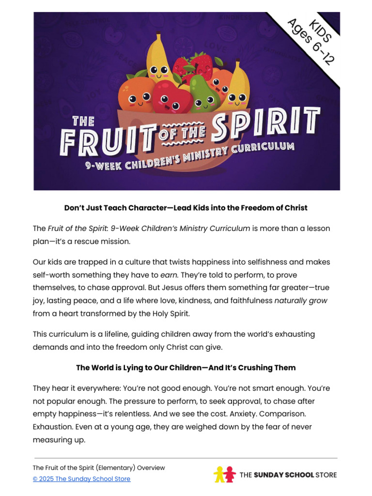 Fruit of The Spirit Notes | PDF | Fruit Of The Holy Spirit | Jesus