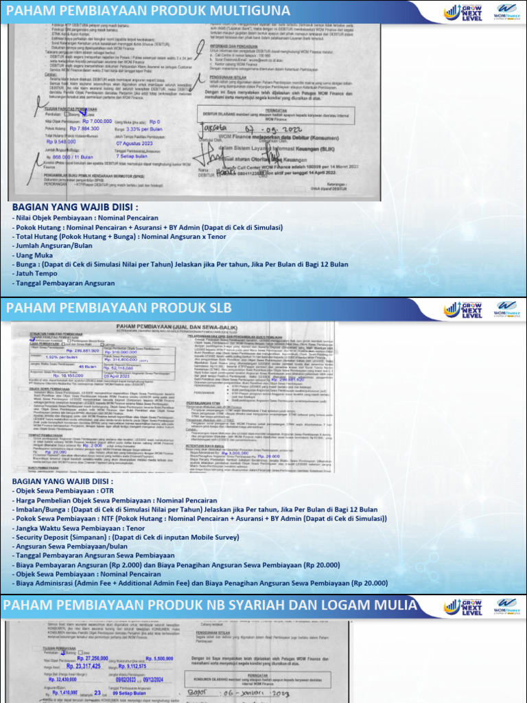 Panduan Pembiayaan Produk Multiguna | PDF