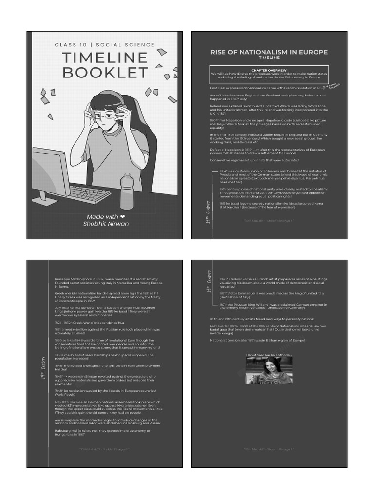 Class 10 History Timeline Shobhit Nirwan - 1 | PDF | Mahatma Gandhi