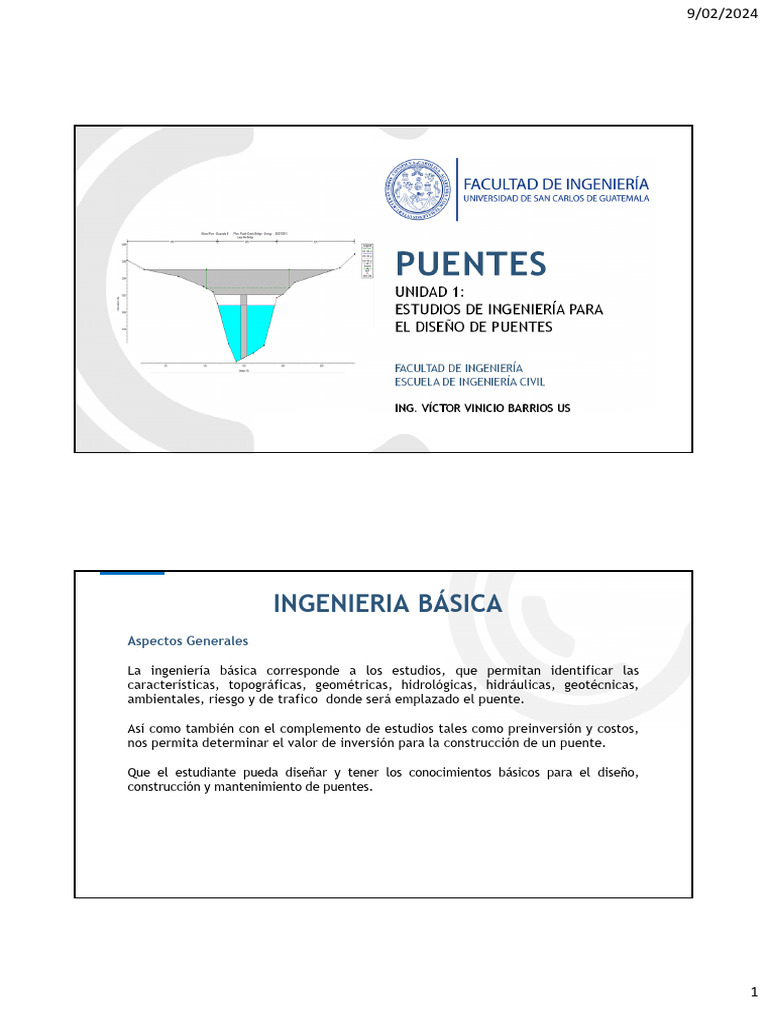 U1c. Ingeniería Basica | PDF | Geofísica | Puente