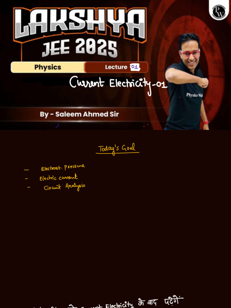 Current Electricity 01 Class Notes-Merge | PDF