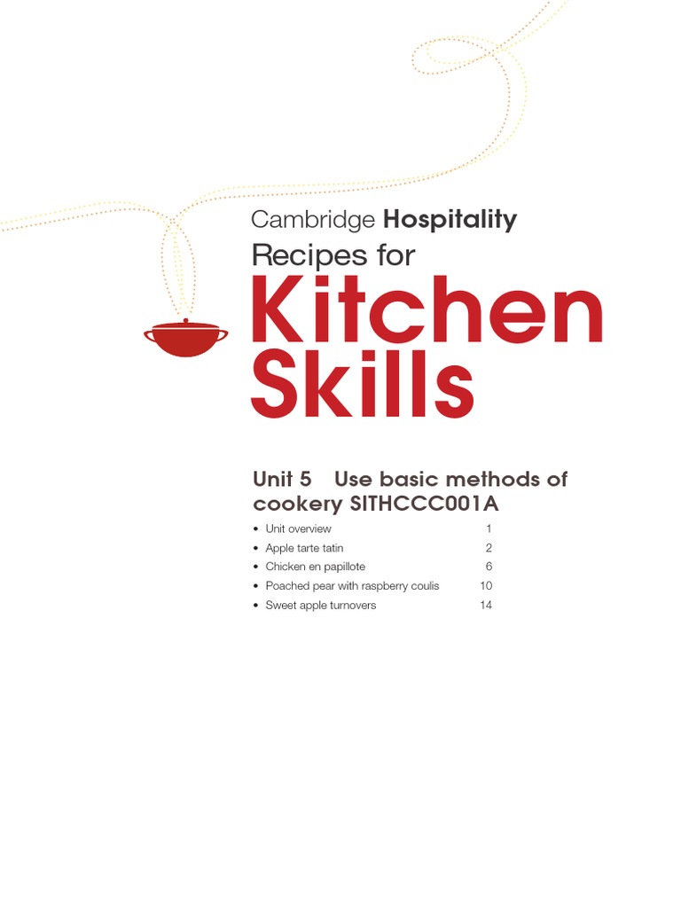 Basic Cookery Techniques and Recipes | PDF | Baking | Cooking