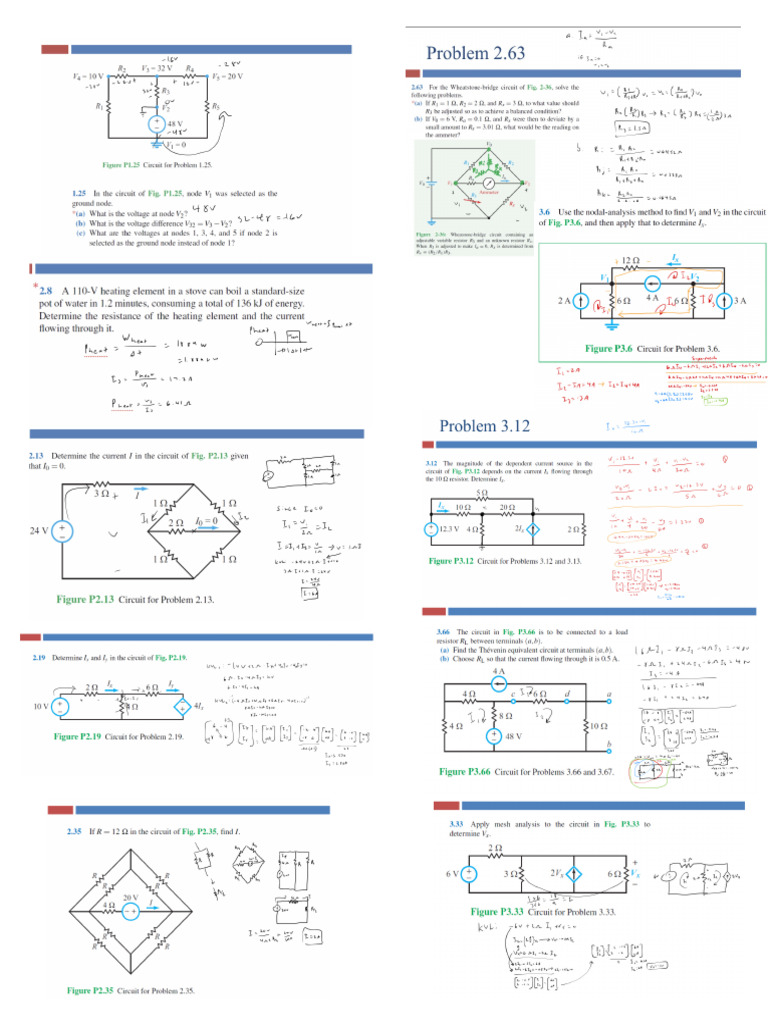 Ece 101 Cheat Sheet | PDF