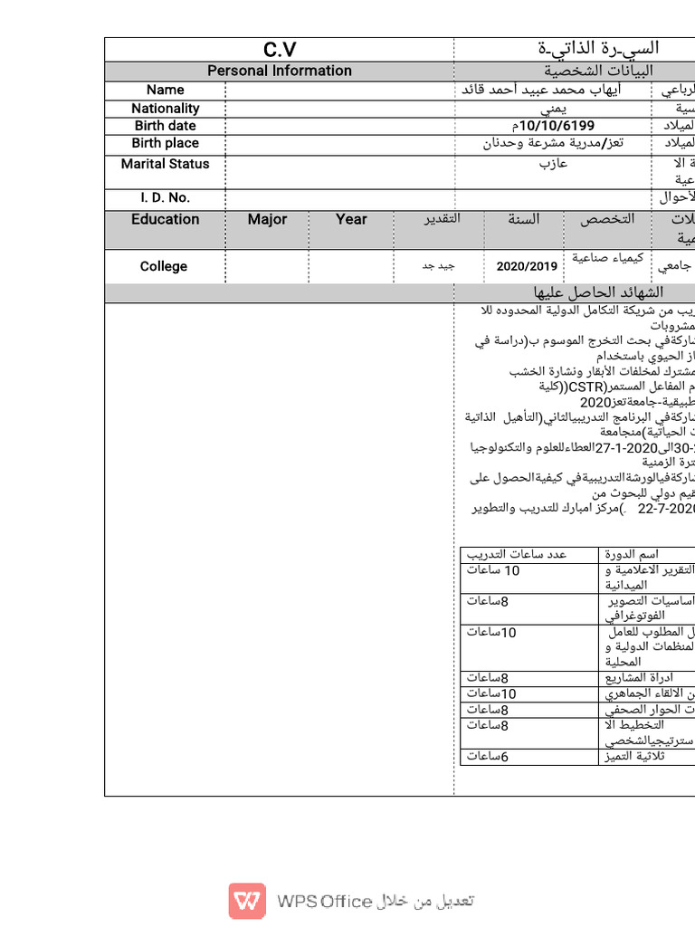 676ab99c8a720 Cv-1.ehab B | PDF