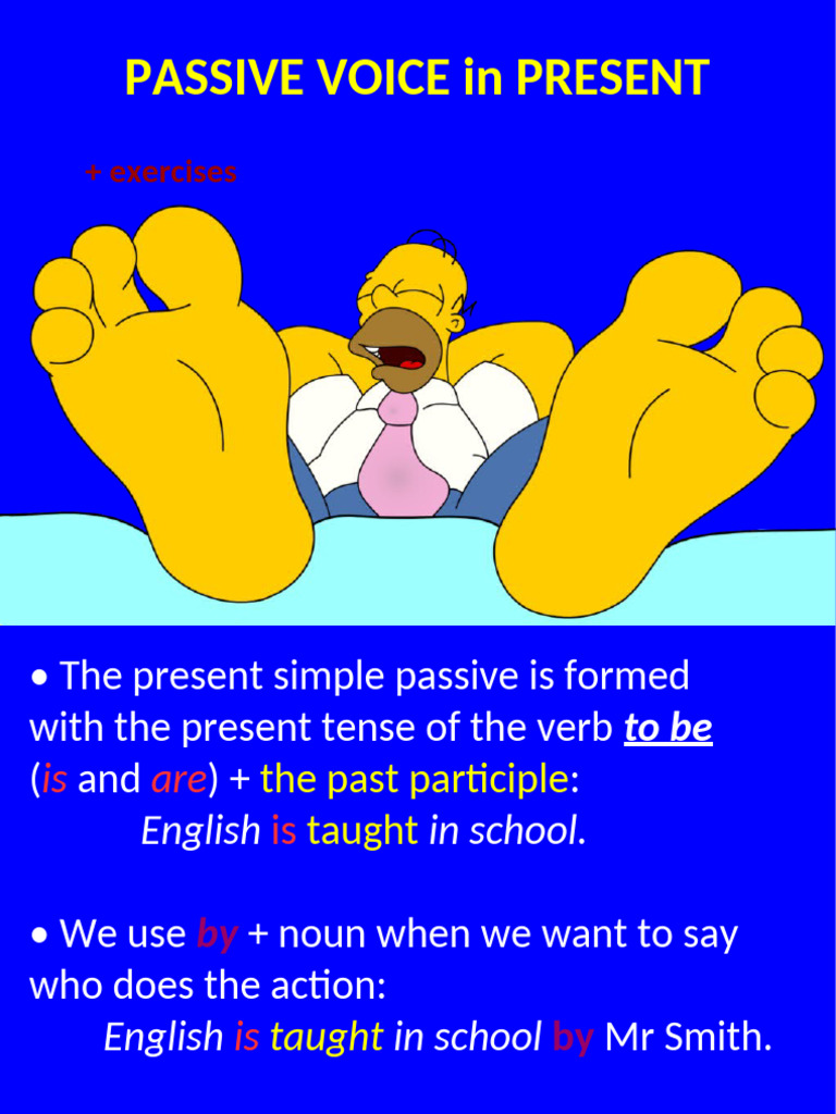Passive Voice Present Activities Grammar Drills Sentence Transformation ...