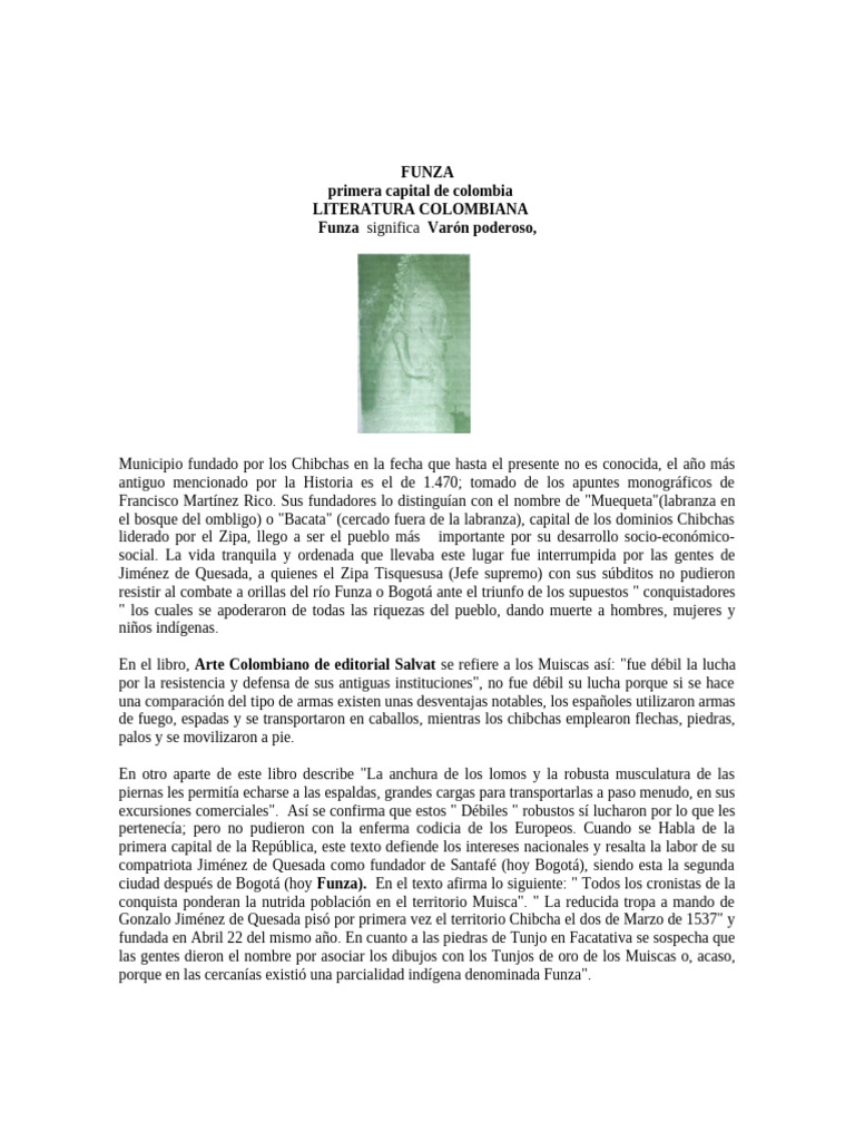 Historia Funza | PDF | Bogotá