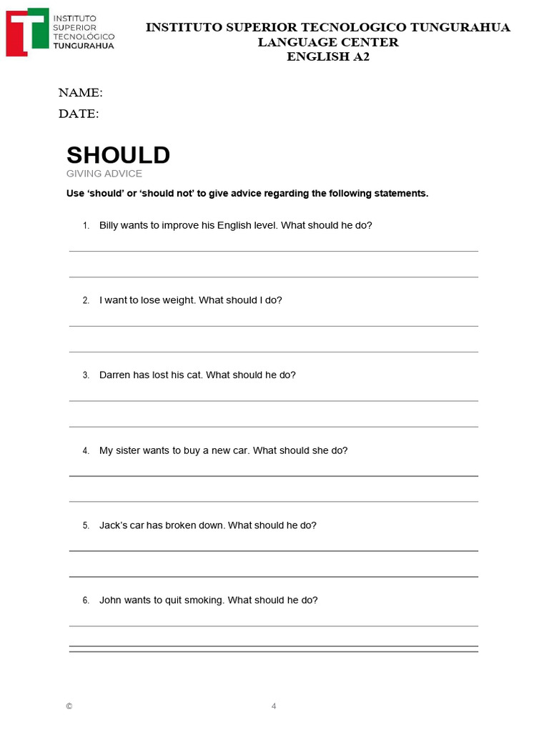 A2 Should Exercises | PDF | Recycling | Waste