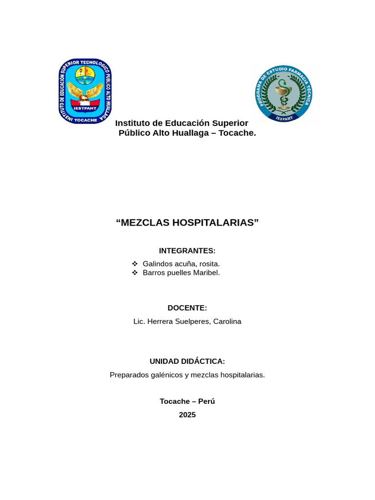 Mezclas Hospitalarias Rous | PDF | Medicamentos con receta | Potasio