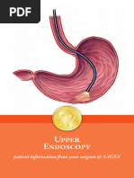 Final Upper Endoscopy Report Form | PDF | Stomach | Endoscopy