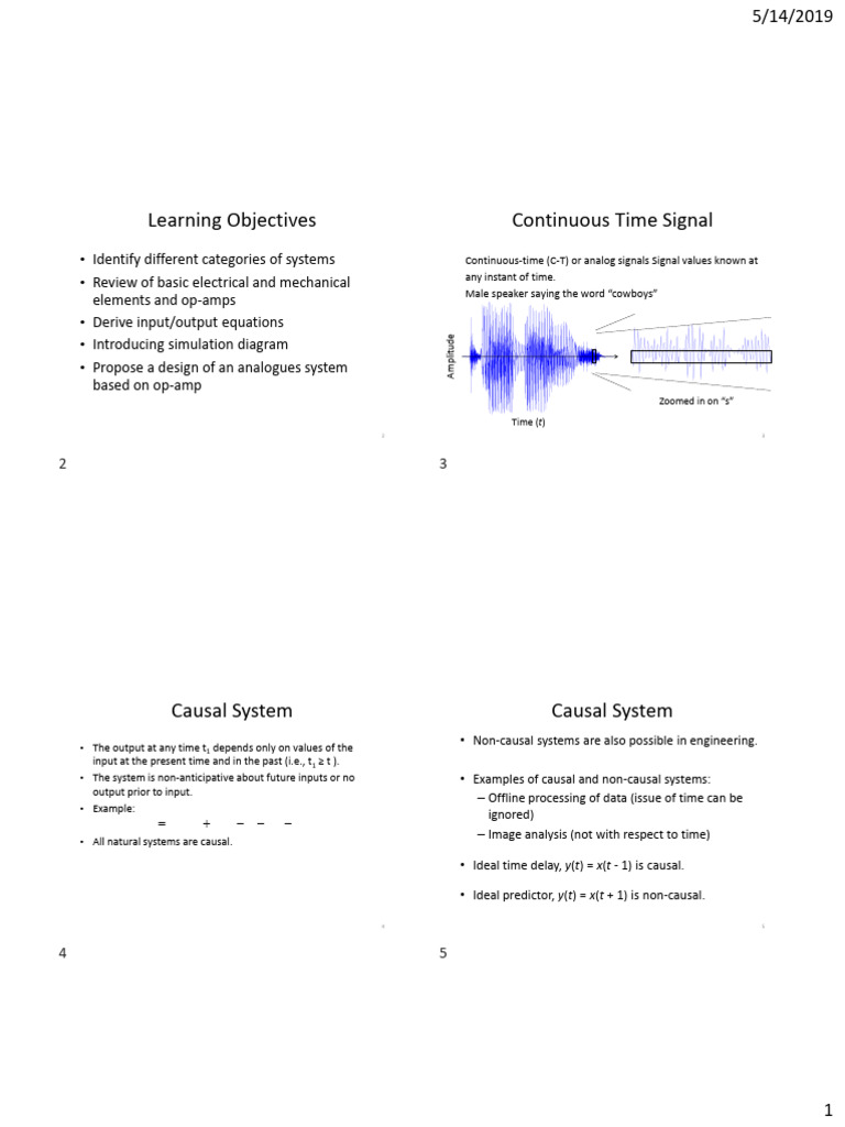 ELG3155 - Topic 2 - Input Output Equations | PDF | Force | Torque