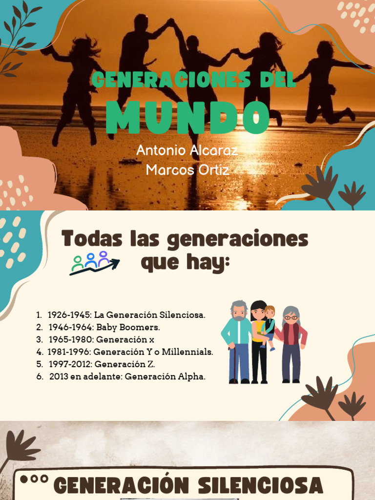 Evolución de las Generaciones Sociales | PDF | Millennials