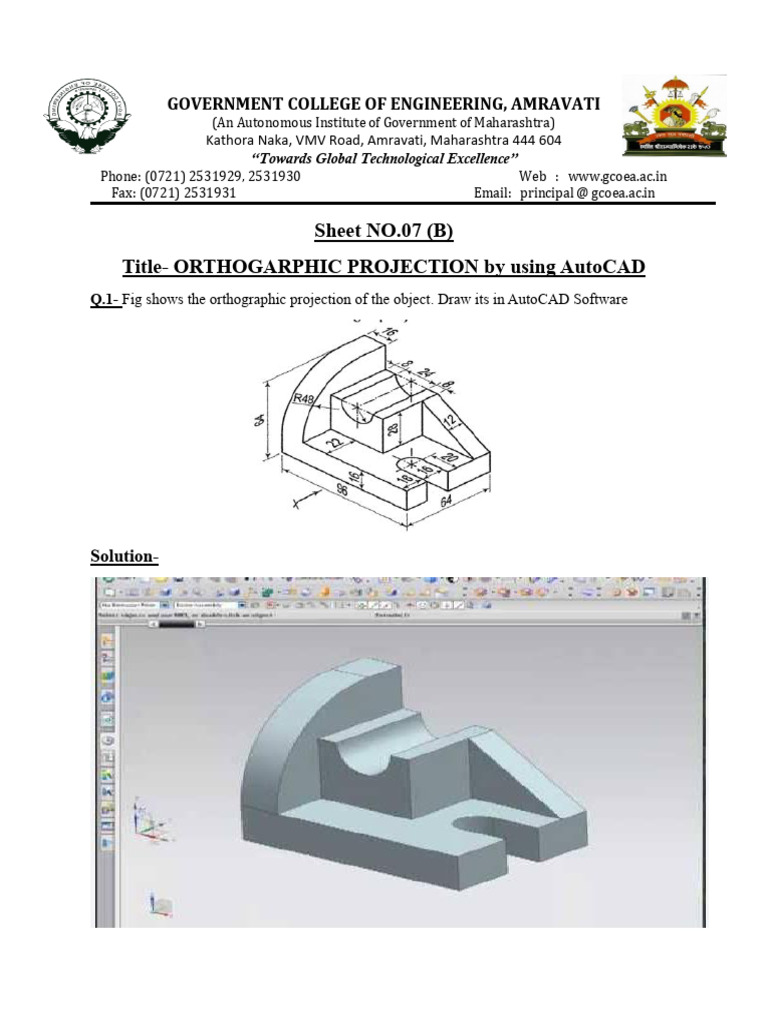 Ortho Sheet Autocad | PDF