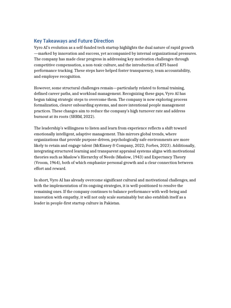 Vyro AI Case Study Conclusion | PDF