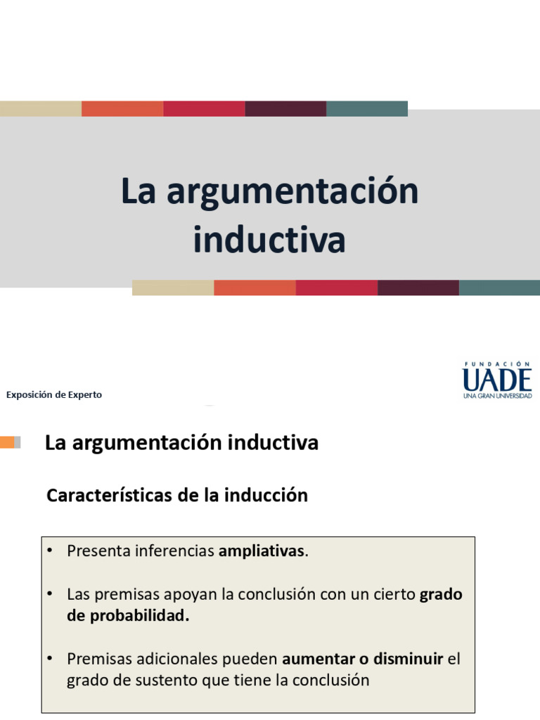 Argumentación Inductiva | PDF | Razonamiento inductivo | Analogía