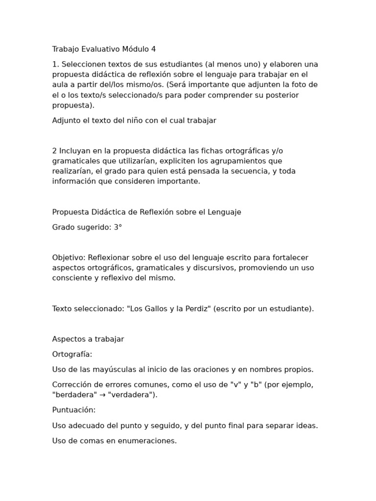 Ovejero Laura Beatriz 30174118 TP Módulo 4 | PDF | Puntuación | Escritura