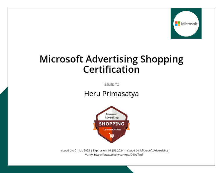 Microsoft Advertising Shopping Certification | PDF
