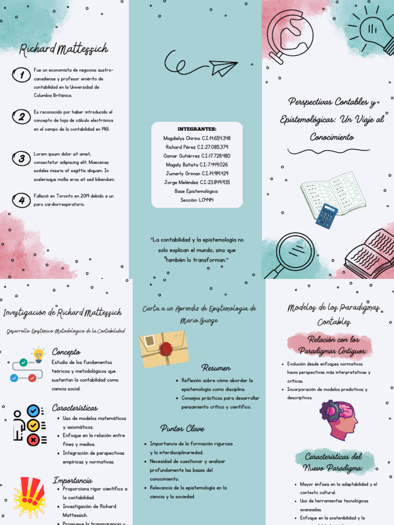 Tríptico Bases Ep | PDF | Paradigma | Contabilidad