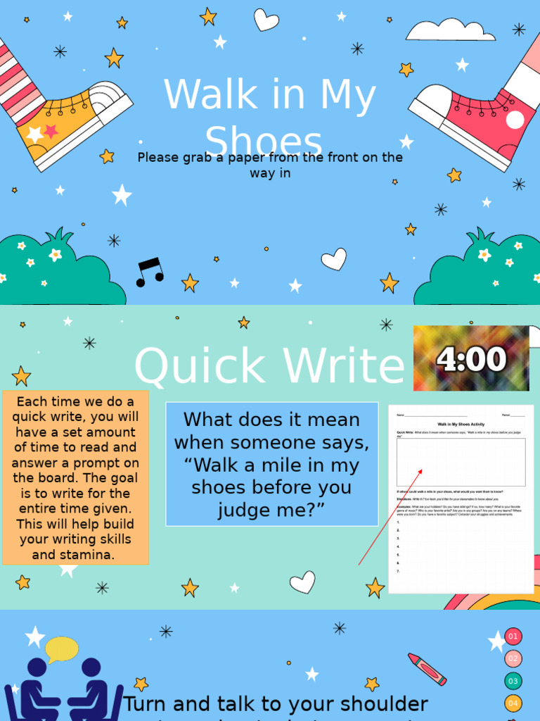 Walk in My Shoes Activity | PDF