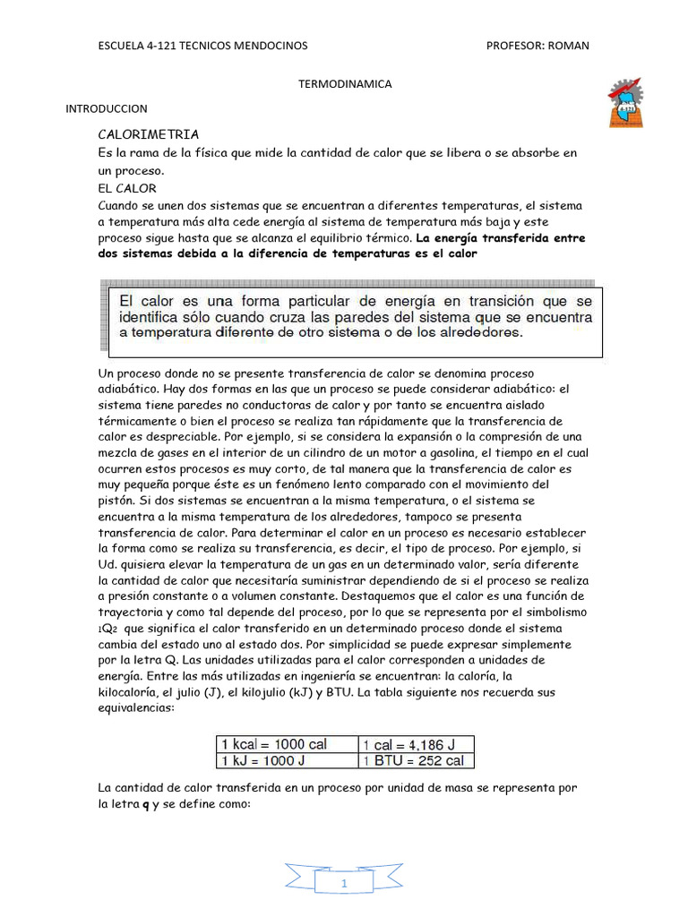 Calorimetria Calor Sensible y Latente | PDF | Calor | Fase (materia)