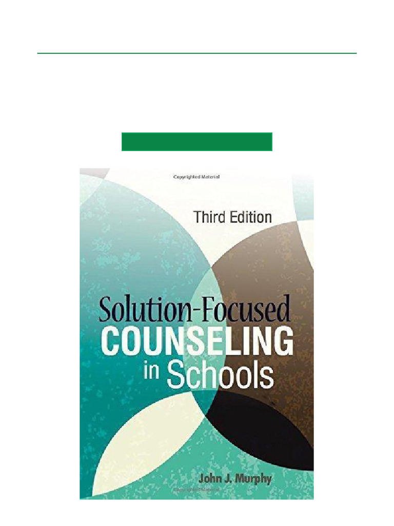 Solution Focused Counseling in Schools - 3rd Edition DOCX PDF Download ...