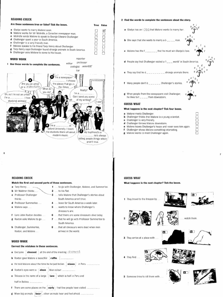 The Lost World Activities | PDF