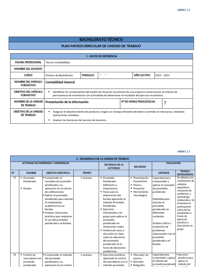 A. PUT-Contab - T2 - 1BGU | PDF | Contabilidad | Evaluación