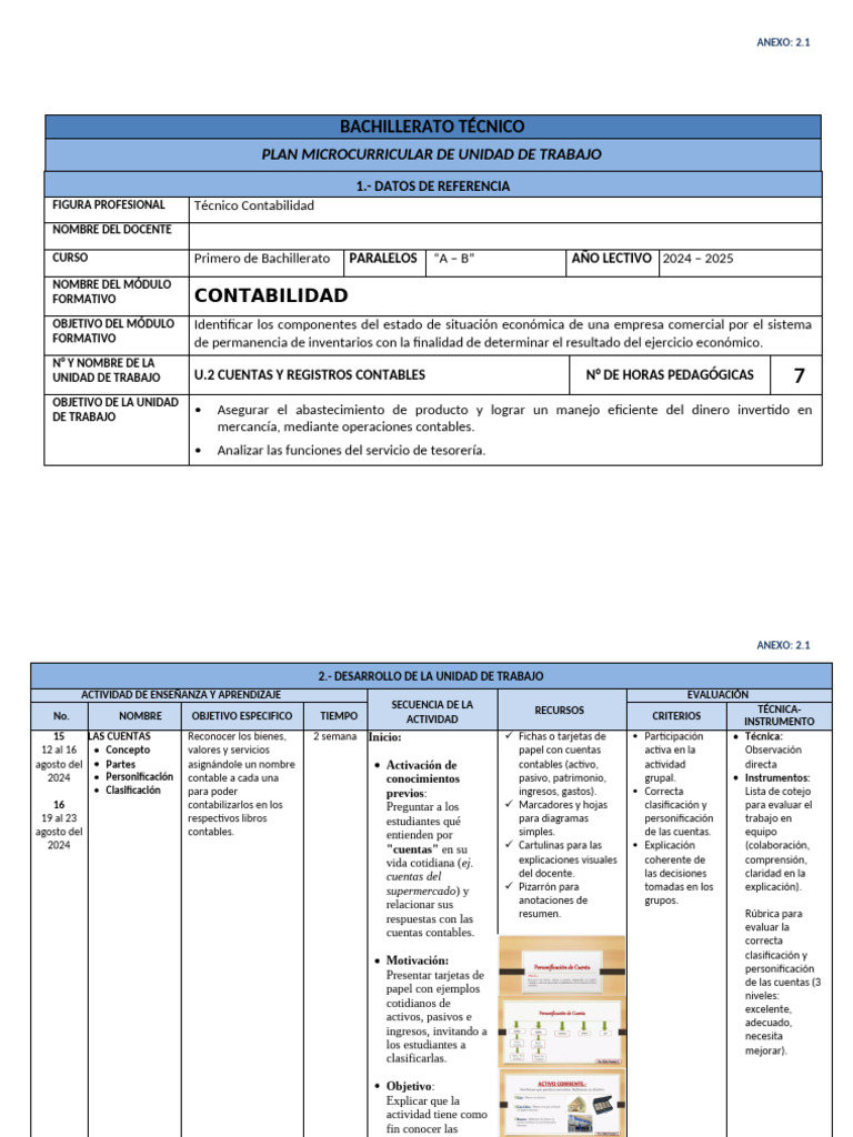 1RO BT. CONTABILIDAD 2024 - 2TRIM_CORRECTO | PDF | Contabilidad | Hoja ...