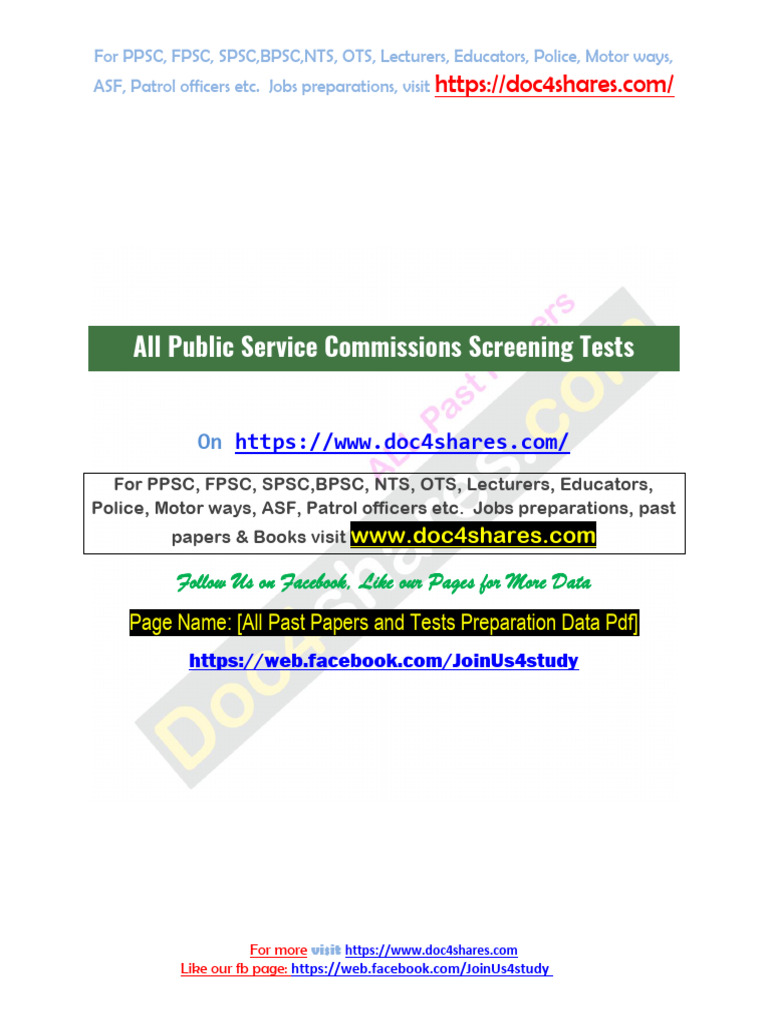 FGEI EST Past Paper Held On 02-AUG-2024 | PDF | Inspector | Criminal Justice