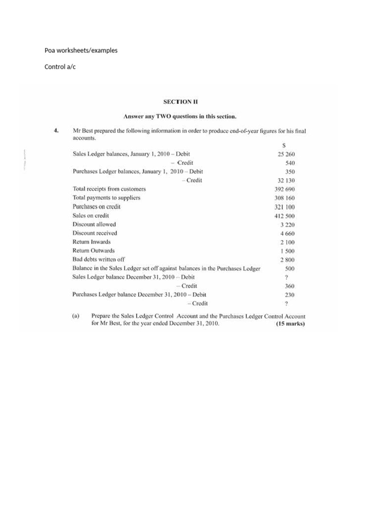 Poa Worksheets | PDF