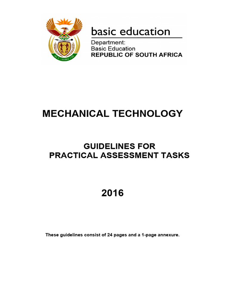 Gr10 - MTech - PAT Marking Guidelines | PDF | Learning | Drill