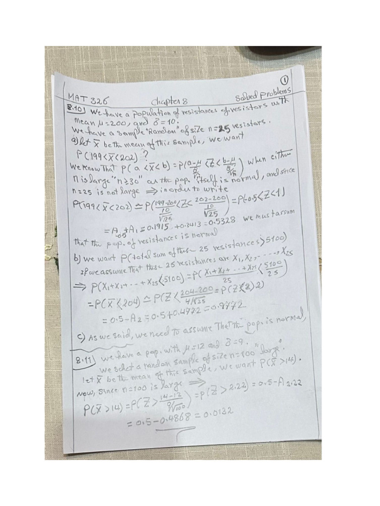 Solved Problems Chapter 8 | PDF