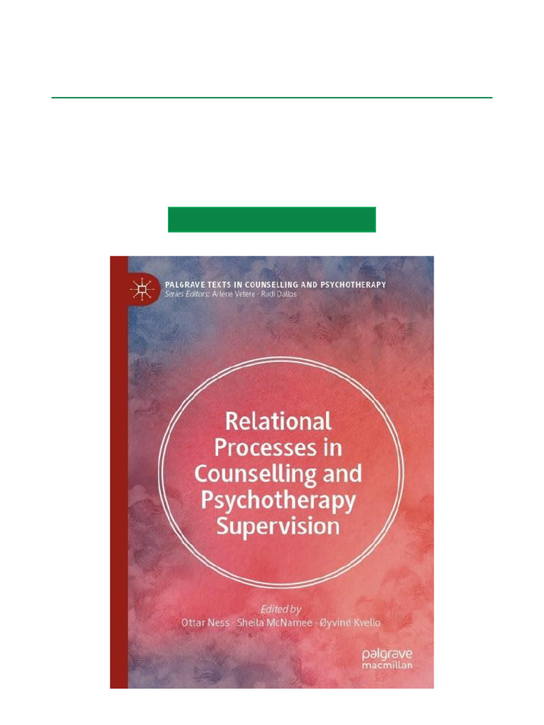 Relational Processes in Therapy Supervision | PDF | Psychotherapy ...