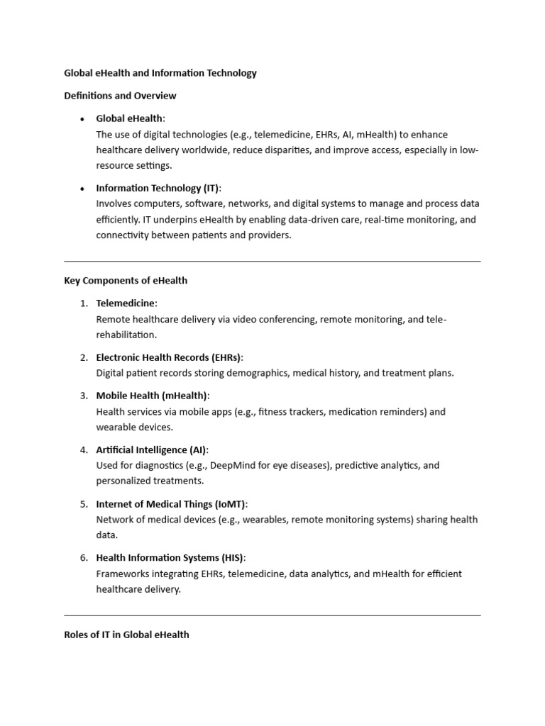5 Global Ehealth and IT in Healthcare | PDF | Electronic Health Record ...