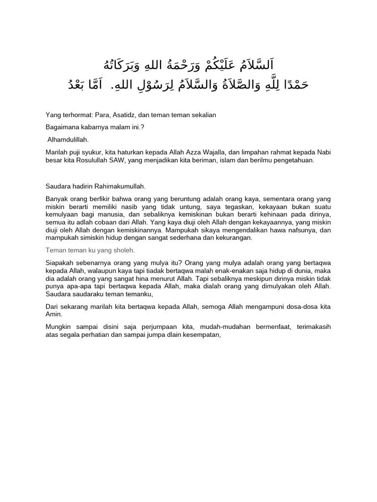 Ceramah 1 | PDF