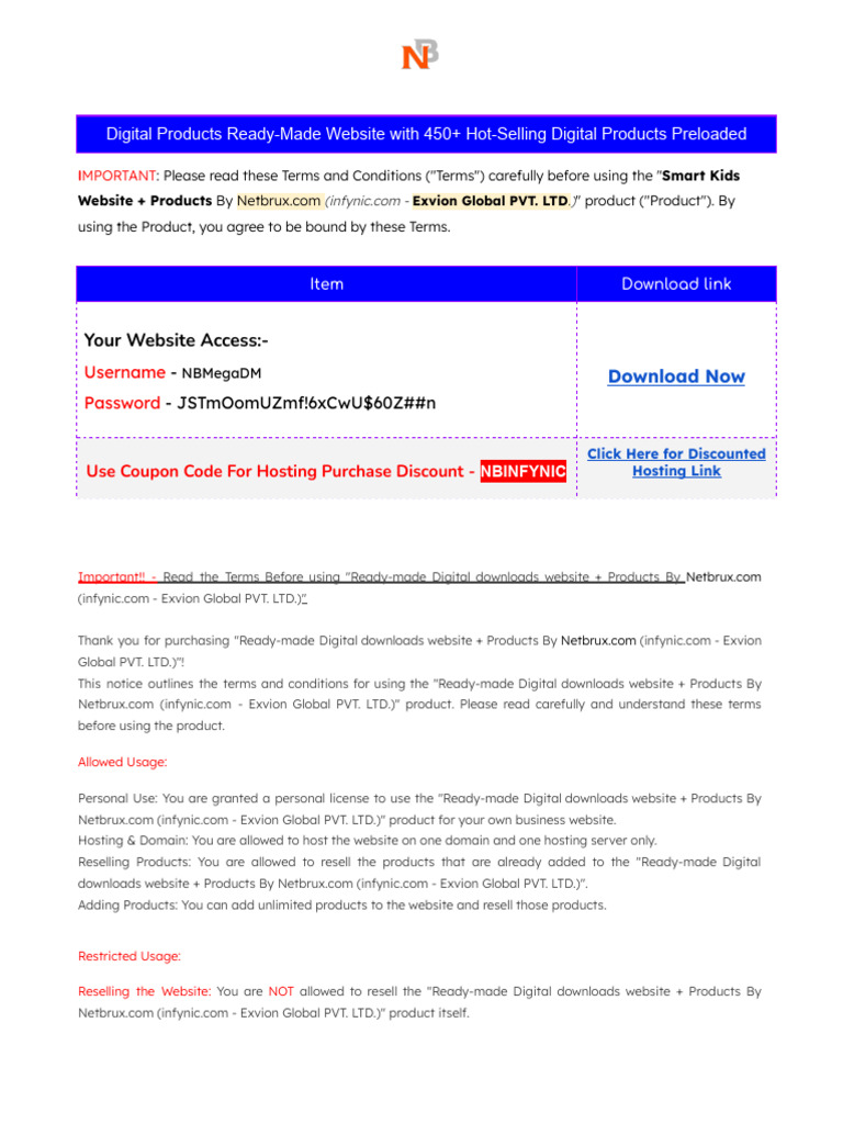 Digital Products Ready Made Website With 450 Hot Selling Digital Products Preloaded 1 Ogjpnc ...