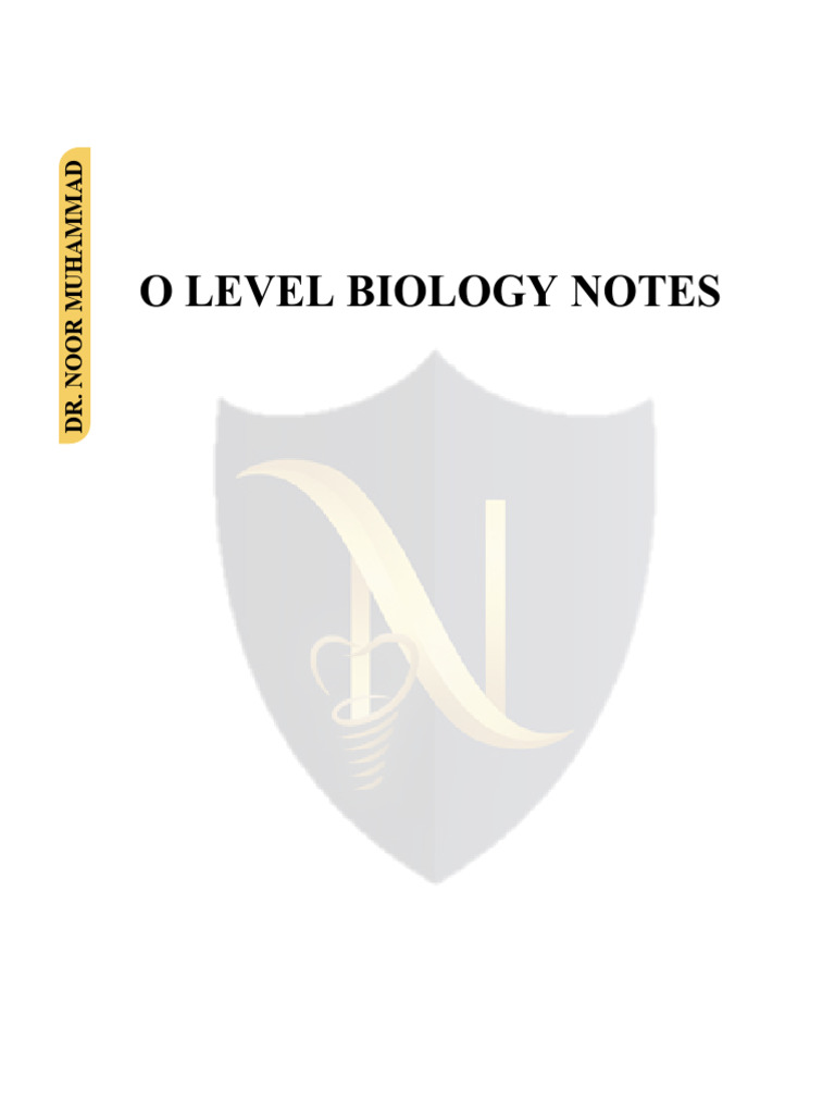 O Bio Summarize Notes | PDF | Cell (Biology) | Leaf