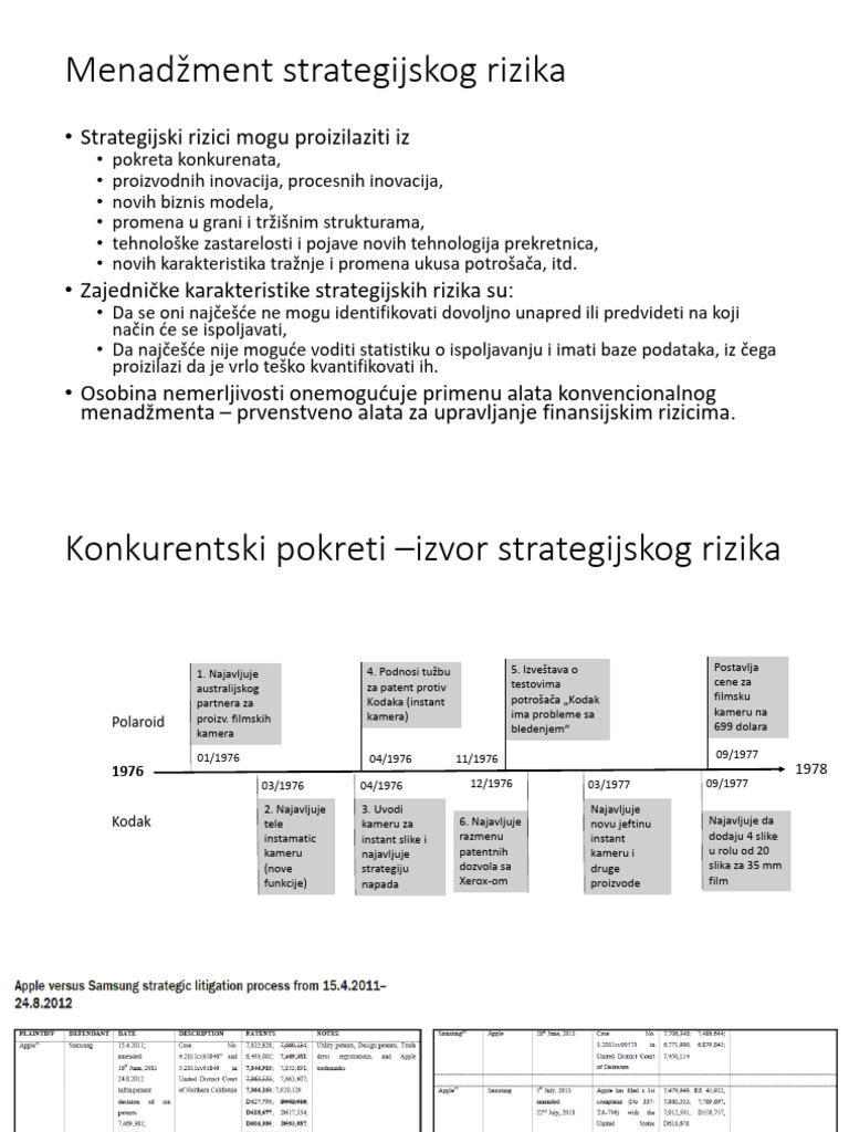 Rizik G9 Strategijski Rizik | PDF