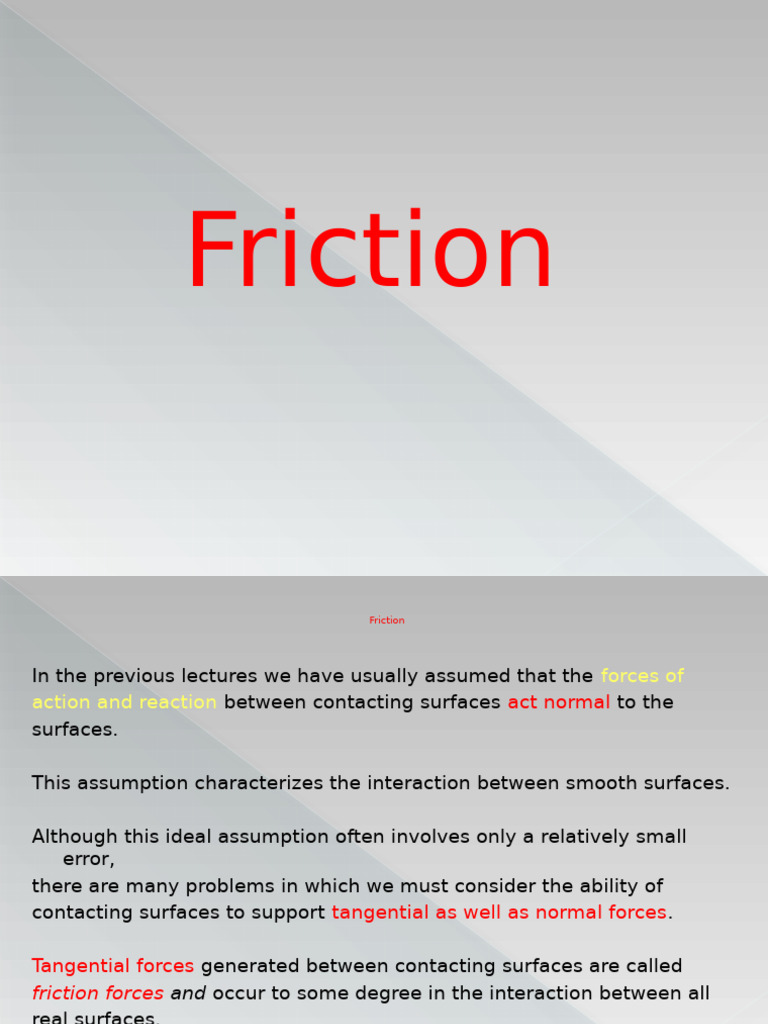 11 Friction Mariam CH 6 | PDF | Friction | Force