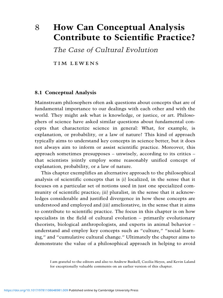 14.0 PP 146 167 How Can Conceptual Analysis Contribute To Scientific ...