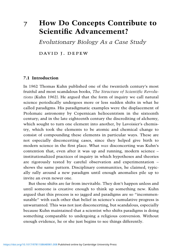 13.0 PP 123 145 How Do Concepts Contribute To Scientific Advancement ...
