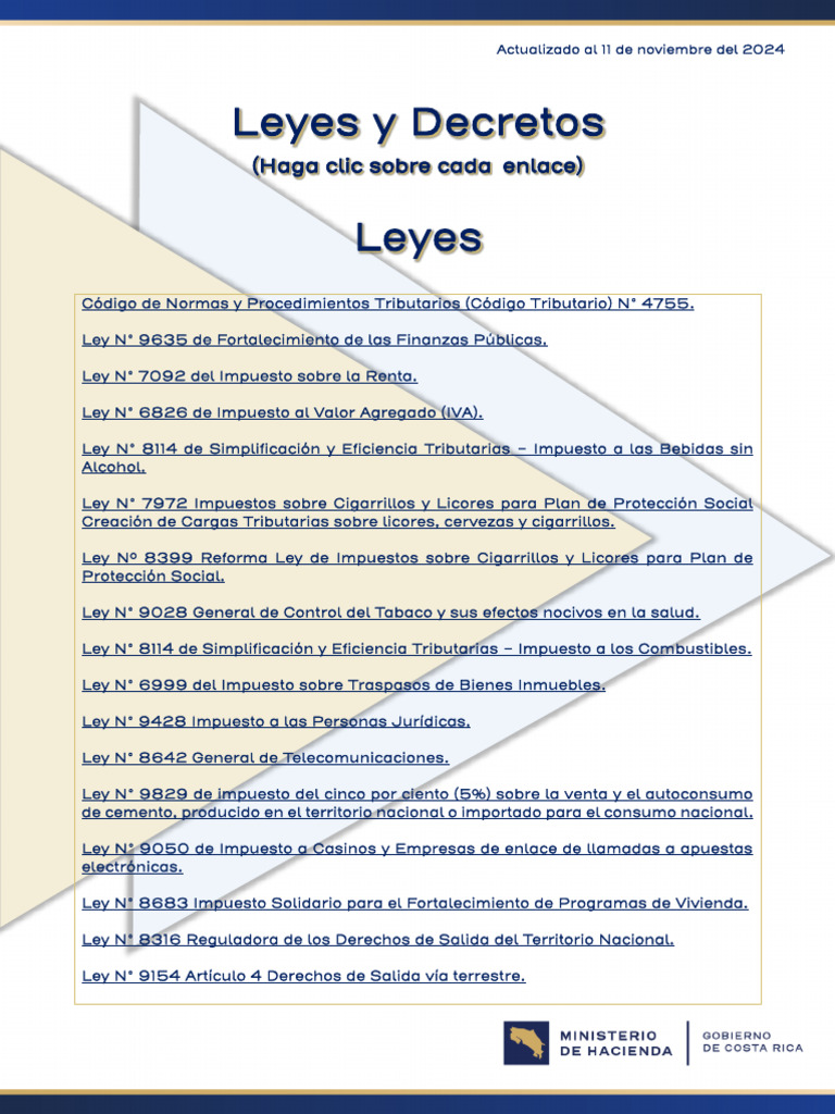 Leyesy Decretos | PDF | Impuestos | Regulación