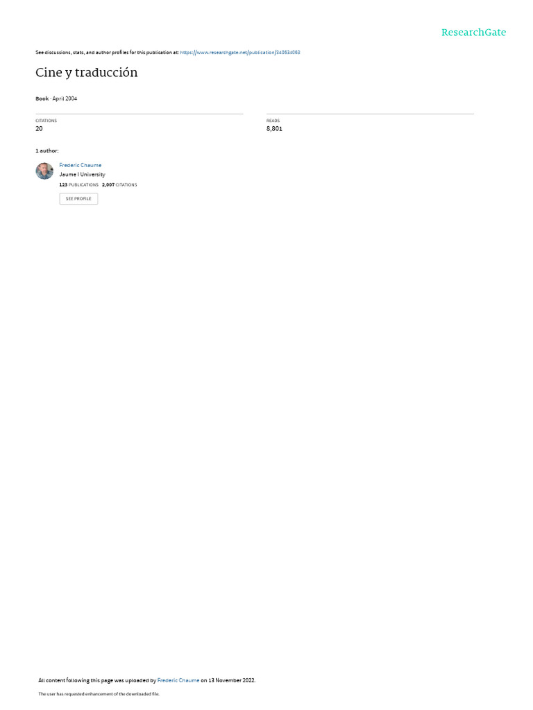 Chaume 2004 Portada Ndice | PDF