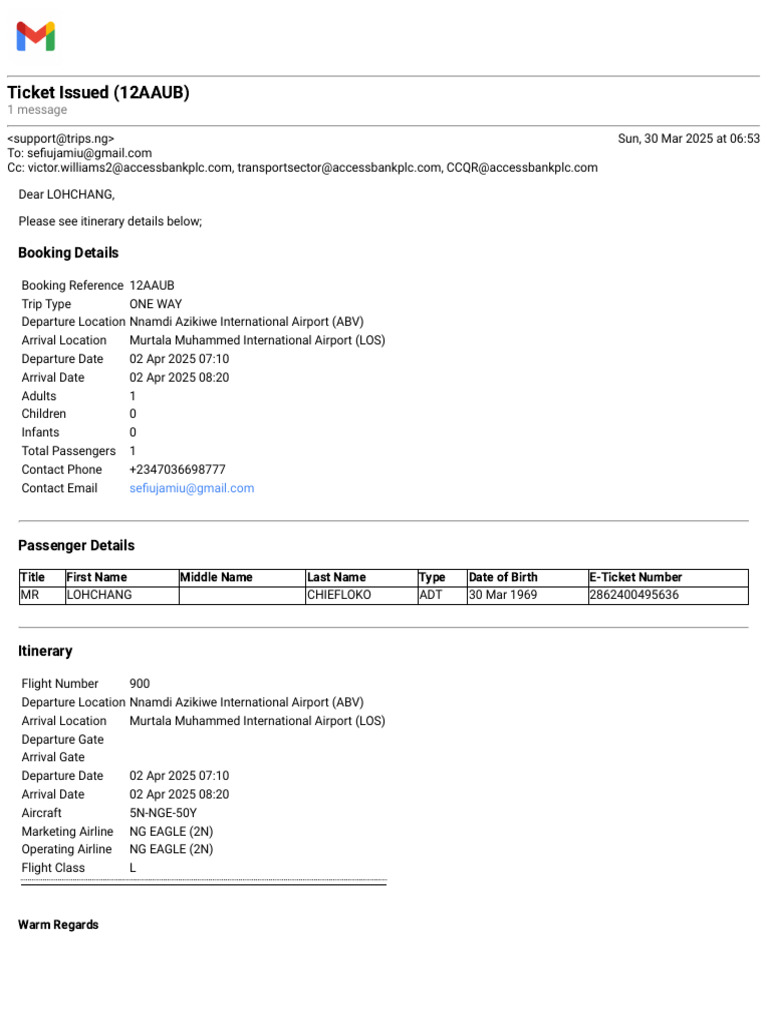 Gmail - Ticket Issued (12AAUB) | PDF