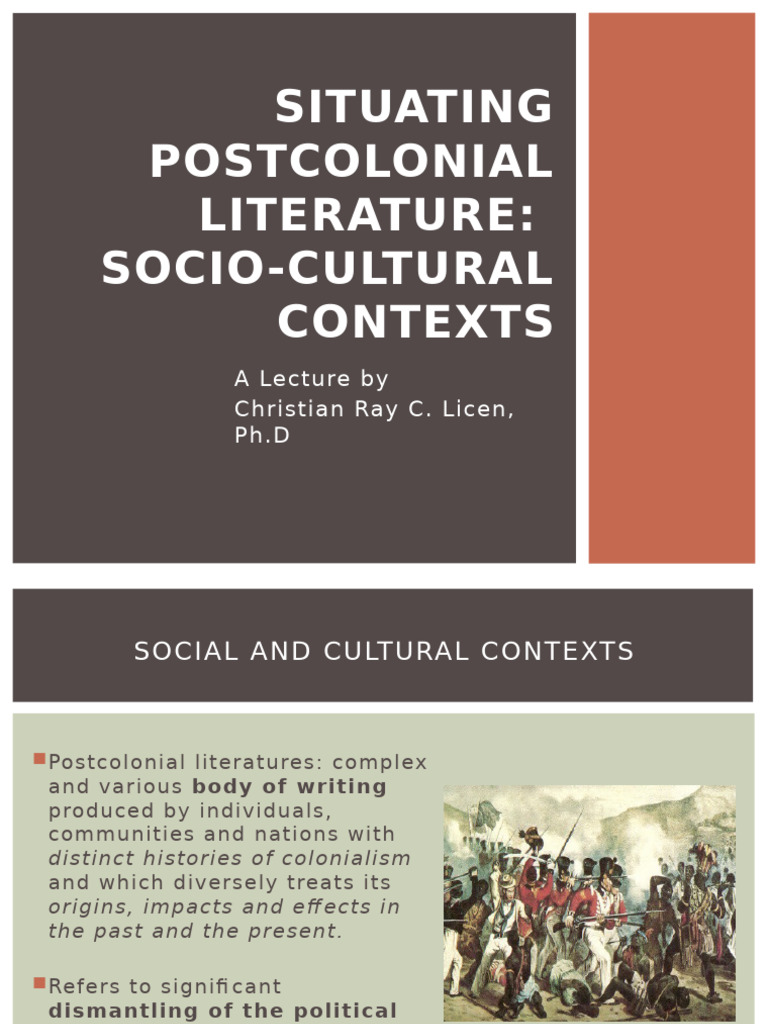 Introduction to Postcolonial Theory Social and Cultural Contexts | PDF ...