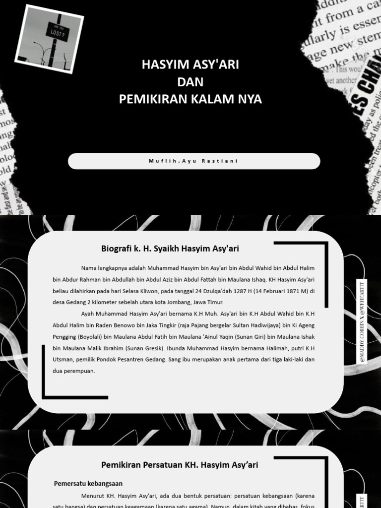 PPT KH Hasyim Asy'ari | PDF