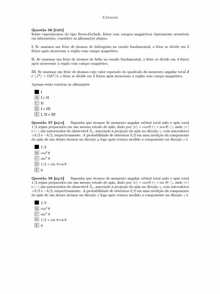 Euf 2023 1 Quantica | PDF